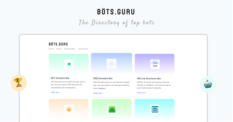The Directory of Top Bots - Bots.guru